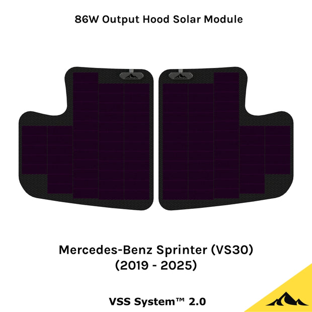 Mercedes-Benz Sprinter Hood / Bonnet Solar Panel | VS30 | Cascadia 4x4