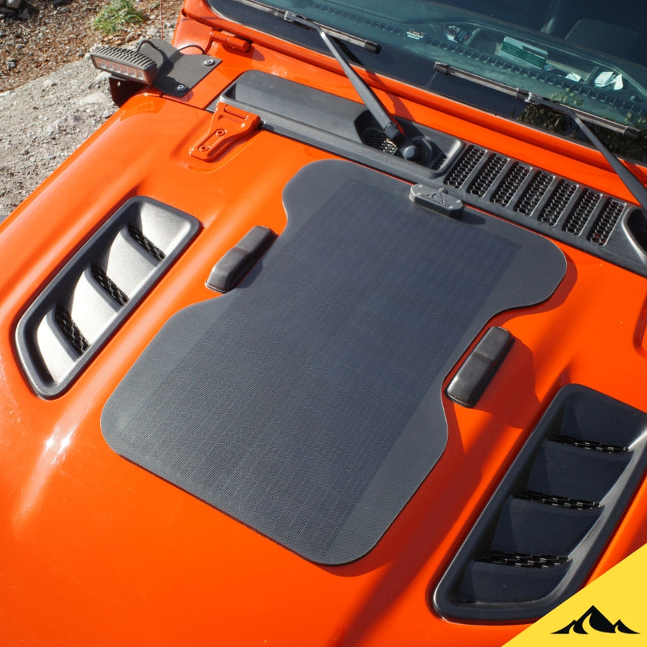 Jeep Rubicon Hood Solar Panel | JL | Cascadia 4x4 | VSS System™ 2.0