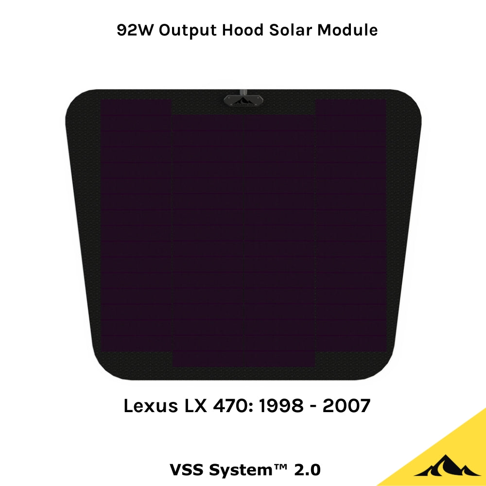 Lexus LX 470 Hood Solar Panel (1998-2007) | Cascadia 4x4 | VSS System™