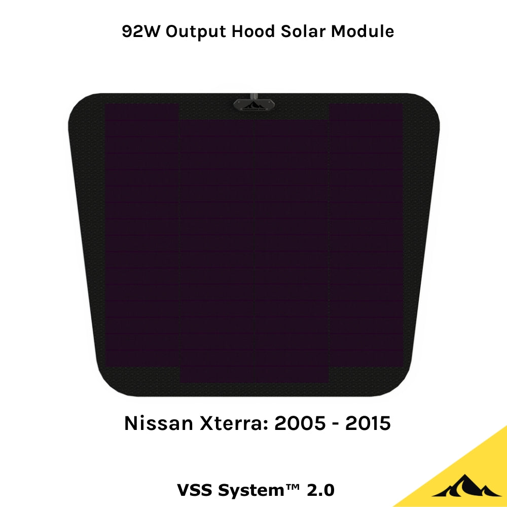 Nissan Xterra Hood Solar Panel (2005-2015) | Cascadia VSS System™ 2.0 ...