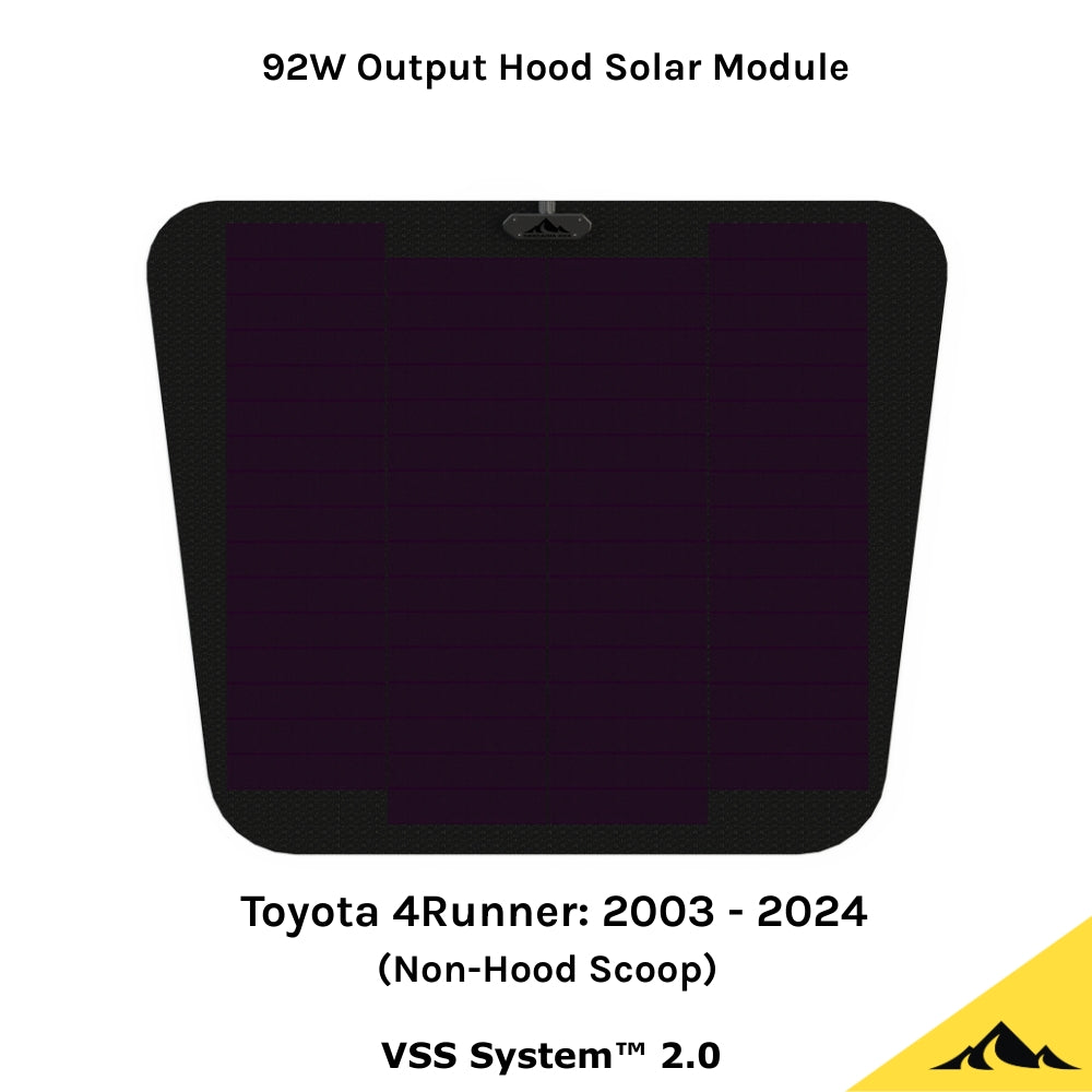 Toyota 4Runner Hood Solar Panel (2003-2024) | Cascadia 4x4 VSS System™