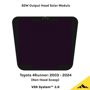 Toyota 4Runner Hood Solar Panel (2003-2024) | Cascadia 4x4 VSS System™